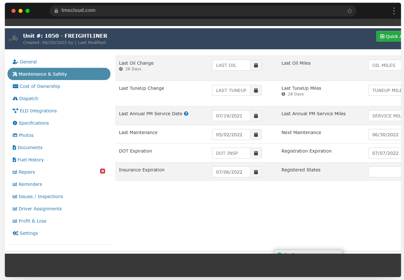 Load Dispatch - Trucking Dispatch Software - Management TMS